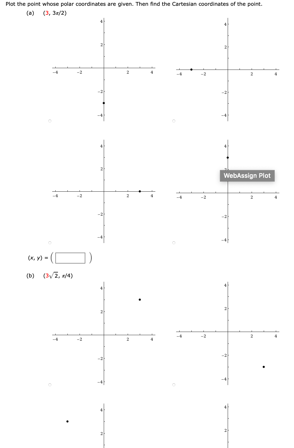 Solved Plot The Point Whose Polar Coordinates Are Given Chegg