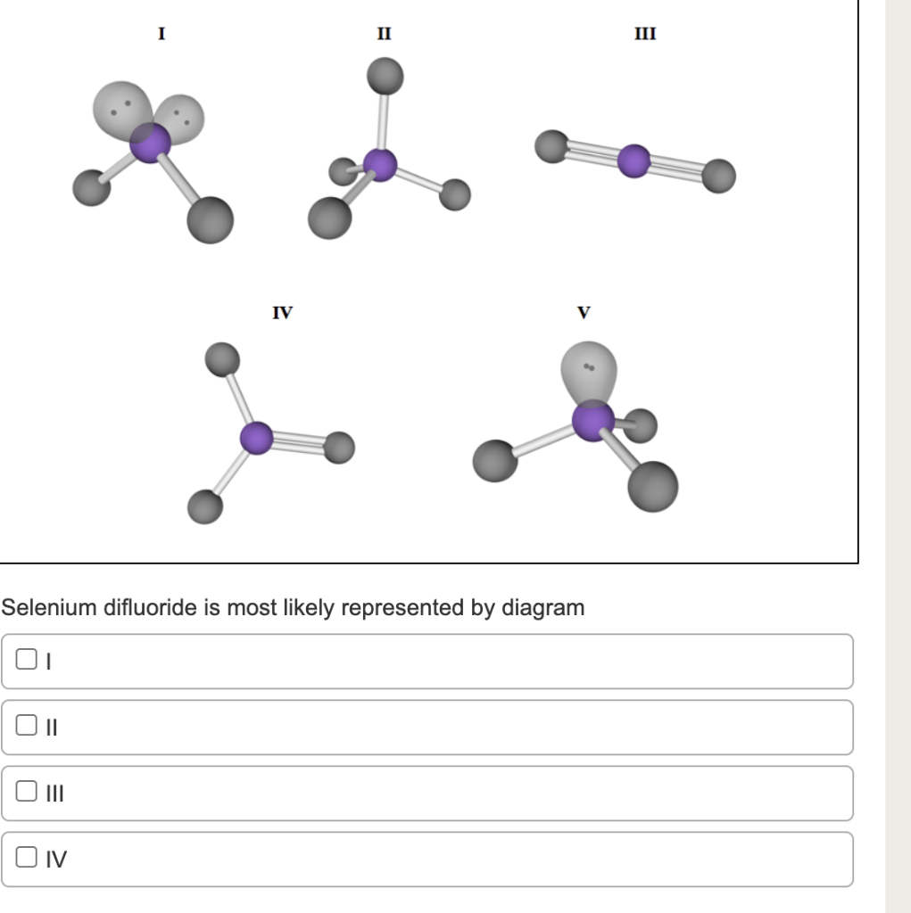 Solved Selenium difluoride is most likely represented by | Chegg.com