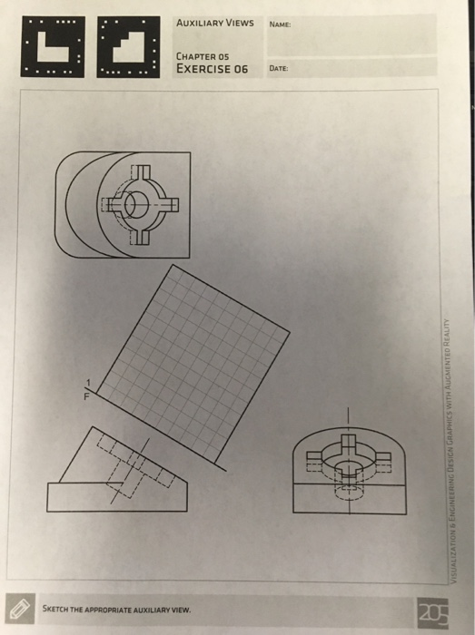 Solved AUXILIARY VIEWS NAME: CHAPTER 05 EXERCISE 06 DATE: | Chegg.com