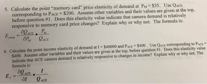 Solved All questions utilize the multivariate demand | Chegg.com