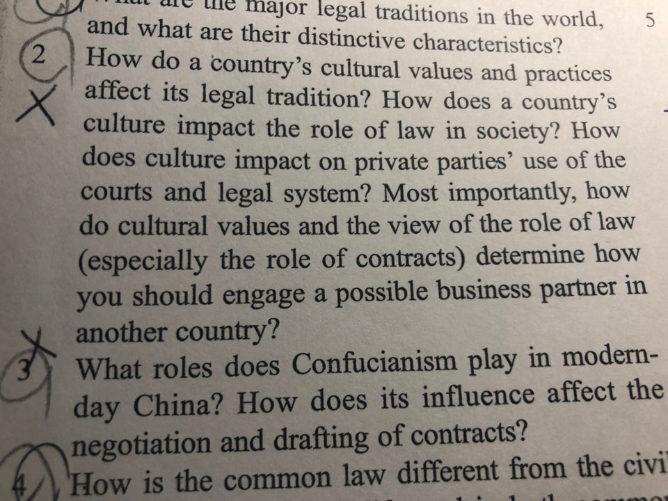 major legal traditions in the world, 5 and what are | Chegg.com