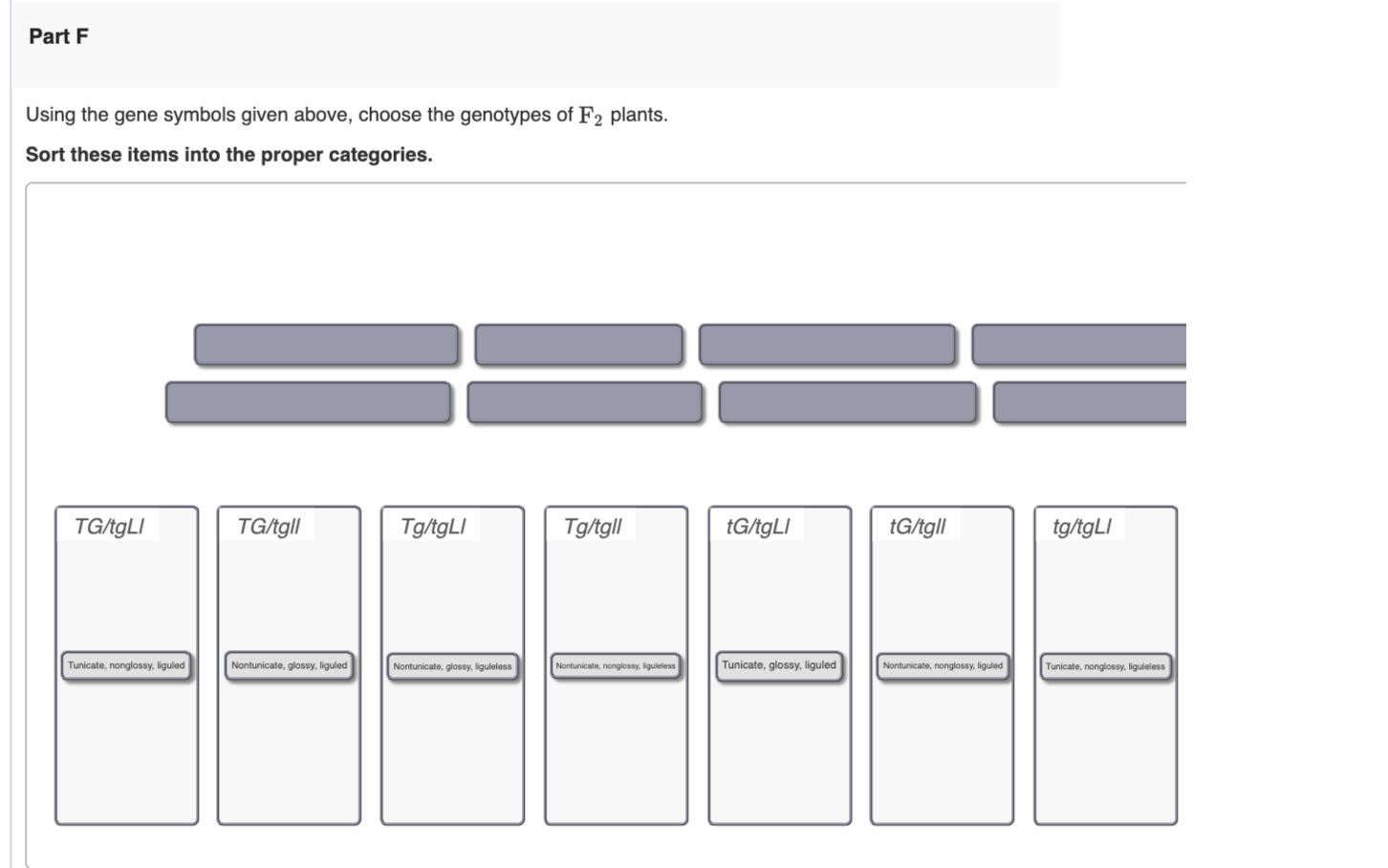 Three dominant traits of corn seedlings, tunicate | Chegg.com