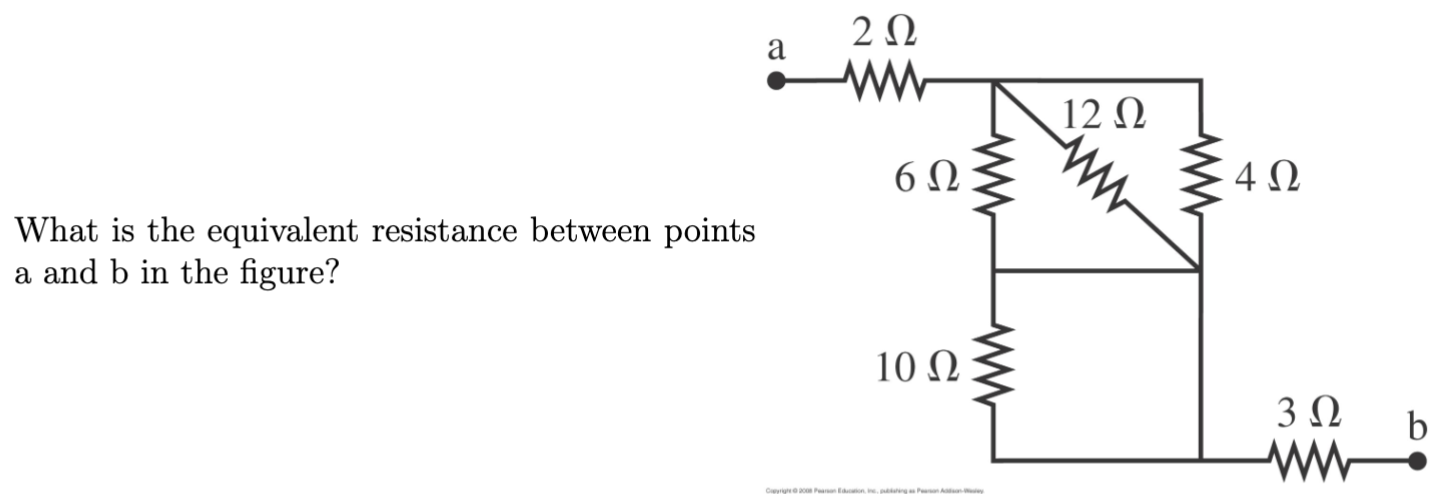 Solved What is the equivalent resistance between point a and | Chegg.com