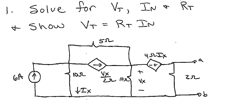 Solved Solve for Vt, In & Rt and show Vt = Rt*In. | Chegg.com