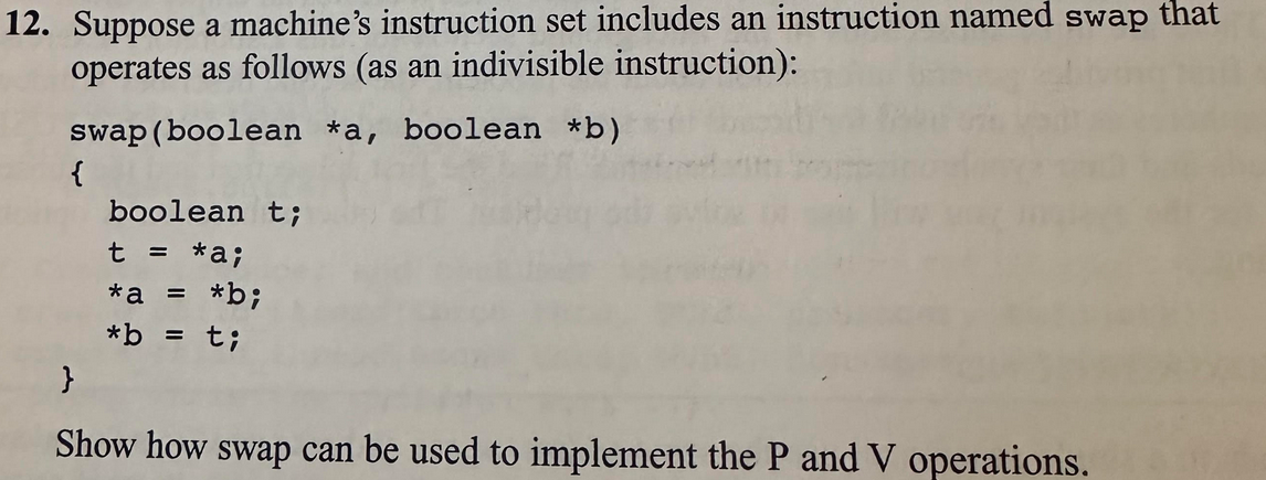 Solved Suppose processes p0 and p1 share variable V2, | Chegg.com
