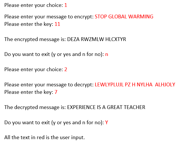 Write a simple Python program to encrypt and decrypt | Chegg.com