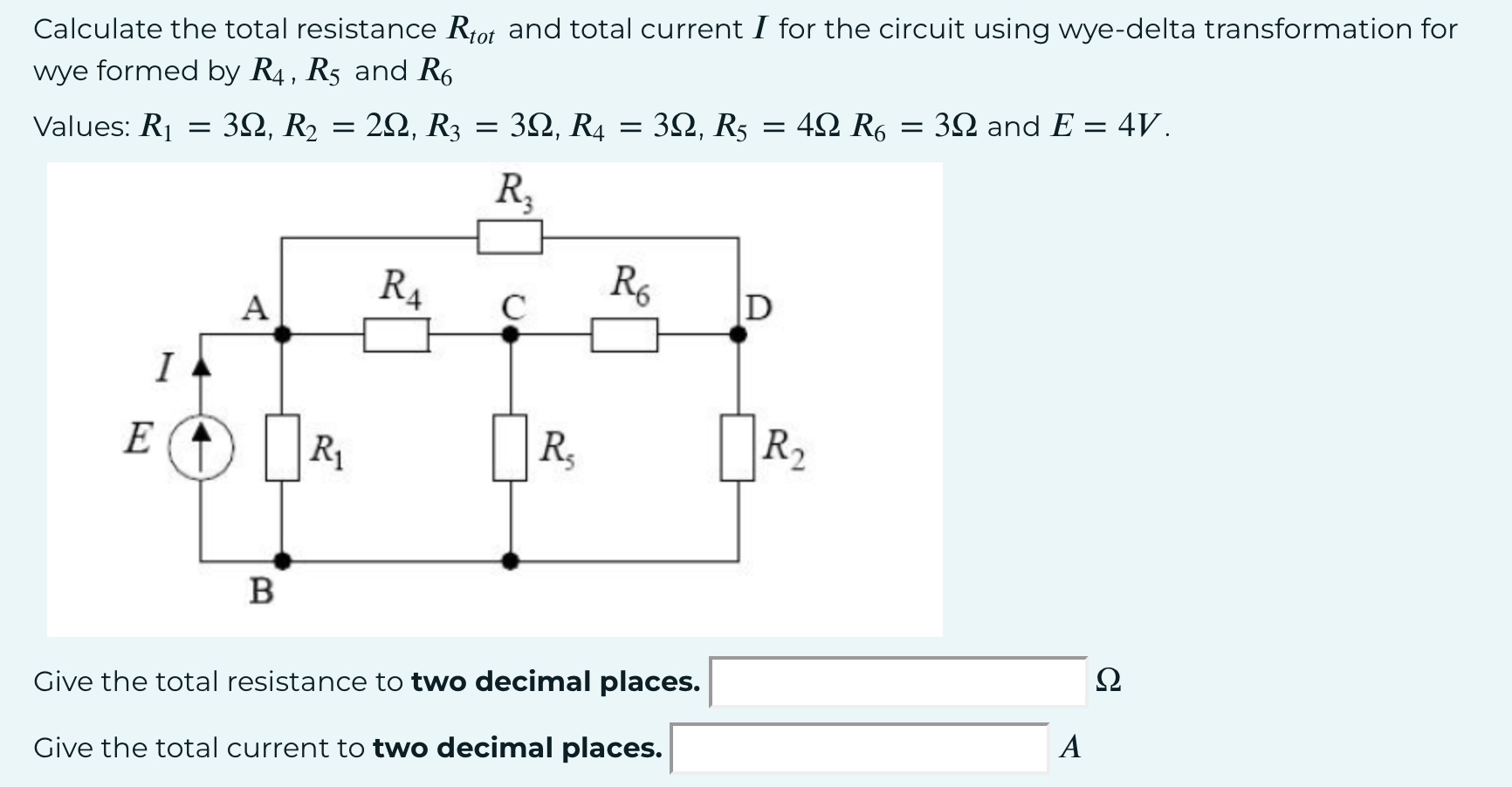 Solved Calculate the total resistance Rtot ﻿and total | Chegg.com