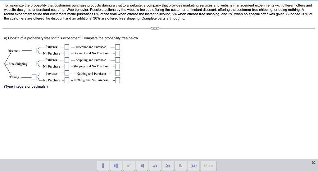 Solved To maximize the probability that customers purchase | Chegg.com