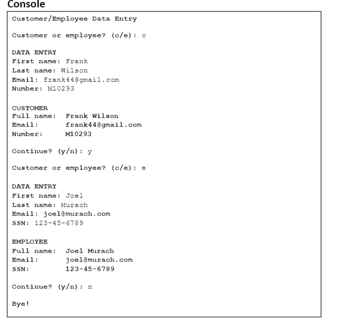 Solved Create An Object Oriented Program That Allows You To 2501