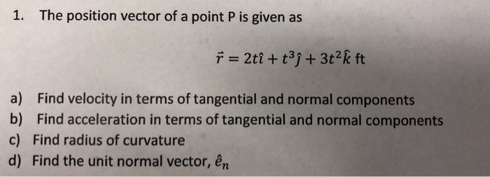 Solved Position vector of a point P is given | Chegg.com