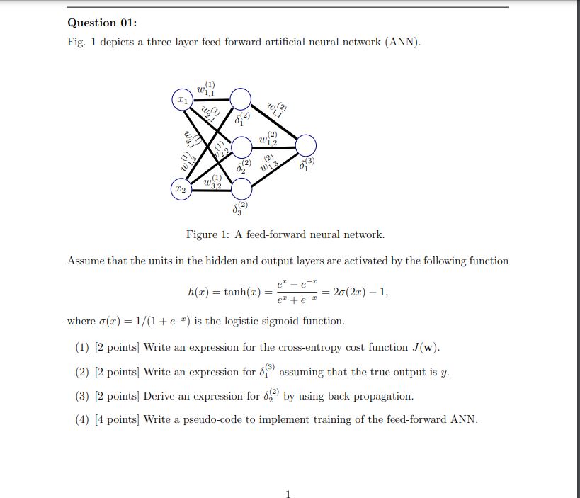 Solved Question 01: Fig. 1 depicts a three layer | Chegg.com