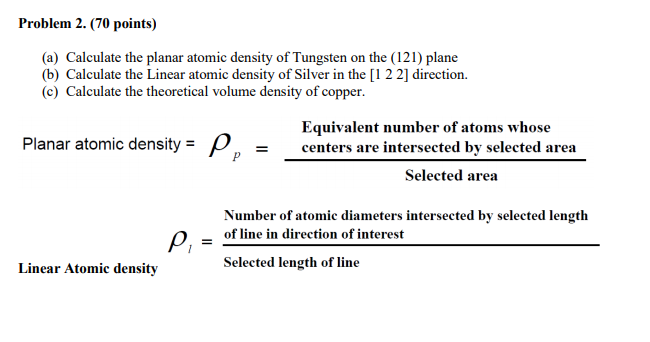 Solved Problem 1 (30 points). Calculate the center-to-center | Chegg.com
