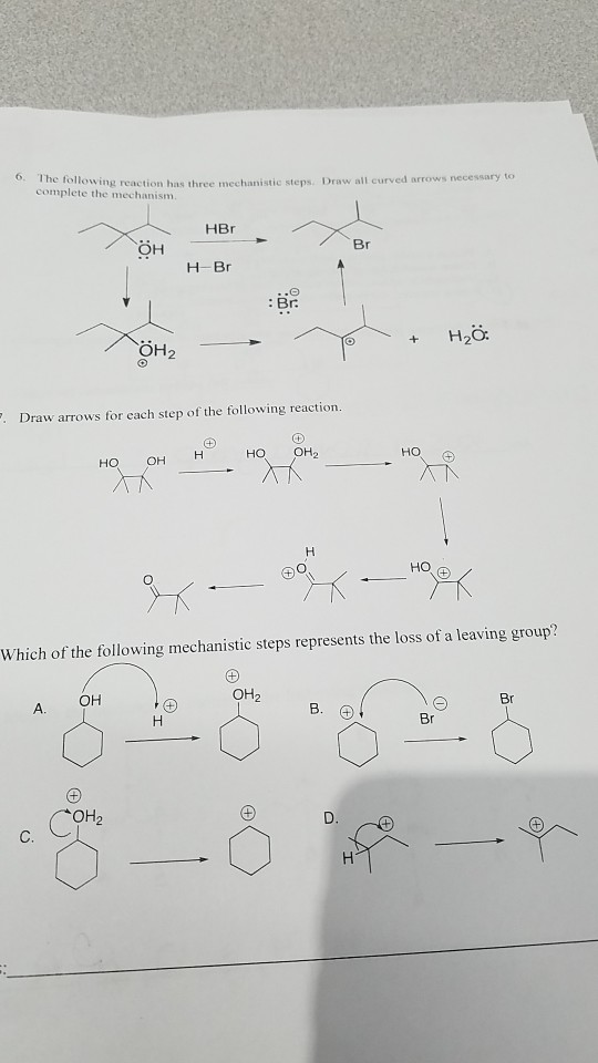 Solved The following reaction has three mechanistic steps. | Chegg.com