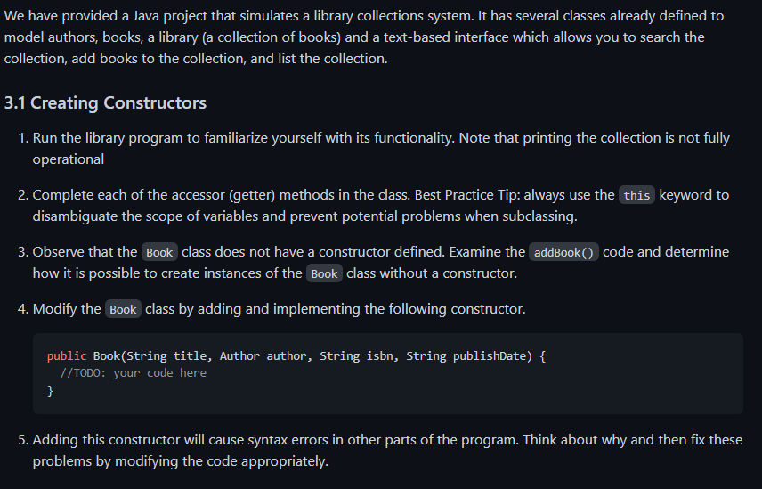 Solved We have provided a Java project that simulates a | Chegg.com