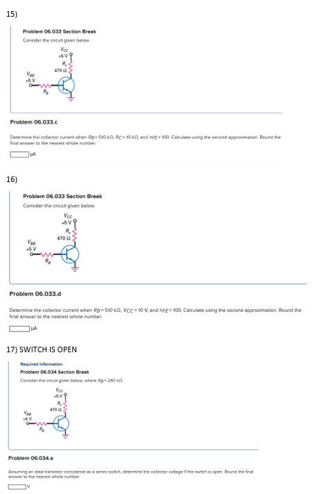 Problem 06.033 Section Breek Consider the dircut | Chegg.com
