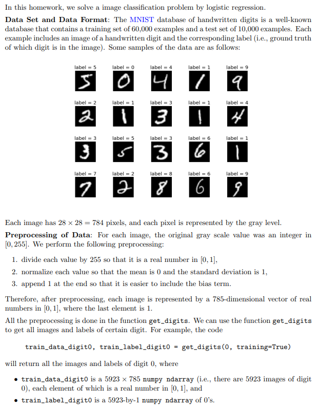 In this homework, we solve a image classification | Chegg.com