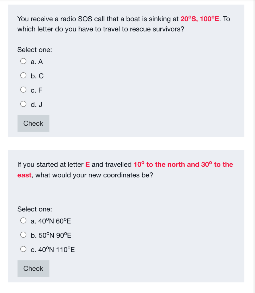 Solved Use the map presented below for Questions 10-14. A | Chegg.com