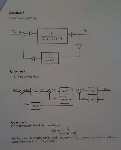 Solved Question 1 Using block diagram algebra, reduce the | Chegg.com