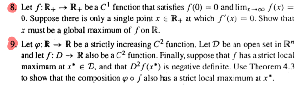 Solved 8. Let f:R+→R+be a C1 function that satisfies f(0)=0 | Chegg.com