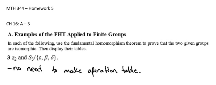 Solved MTH 344 - Homework s CH 16: A -3 A. Examples of the | Chegg.com