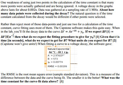 Solved One weakness of using just two points in the | Chegg.com