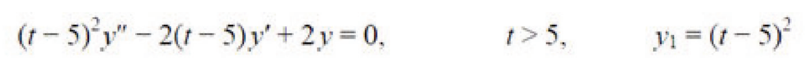 Solved (+-5)y" - 2(1-5)y' + 2 y = 0, 15, y = (1-5) | Chegg.com