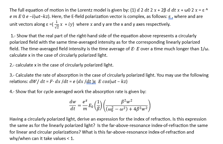 Solved in each question, please describe each step in terms | Chegg.com