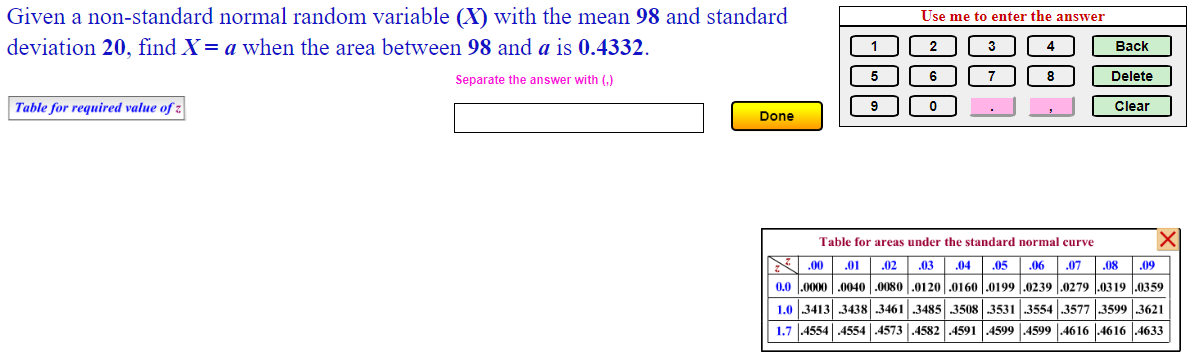 Solved Given A Non Standard Normal Random Variable X With 1237