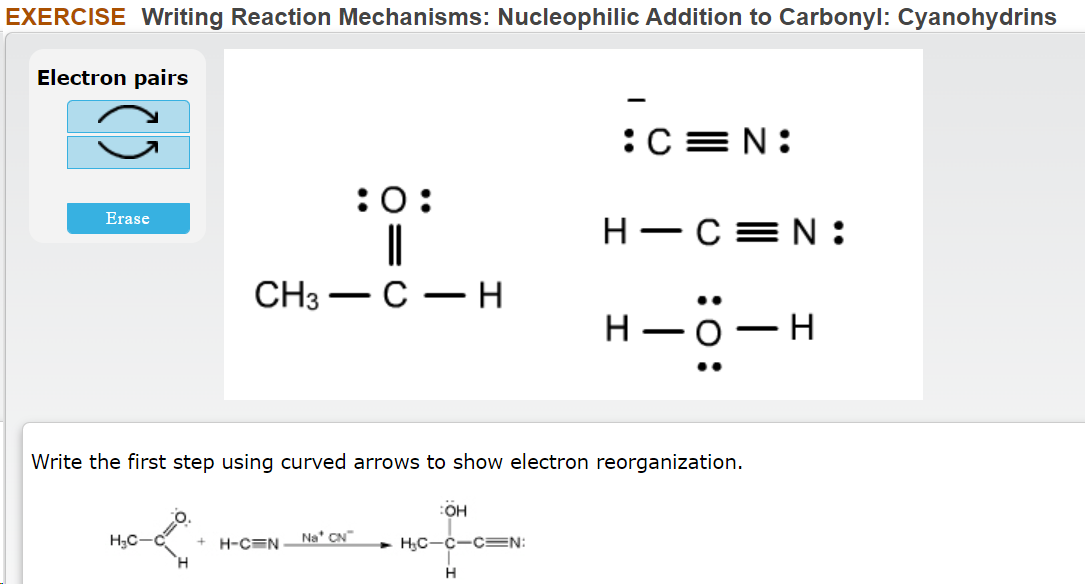 Solved EXERCISE Writing Reaction Mechanisms: Nucleophilic | Chegg.com