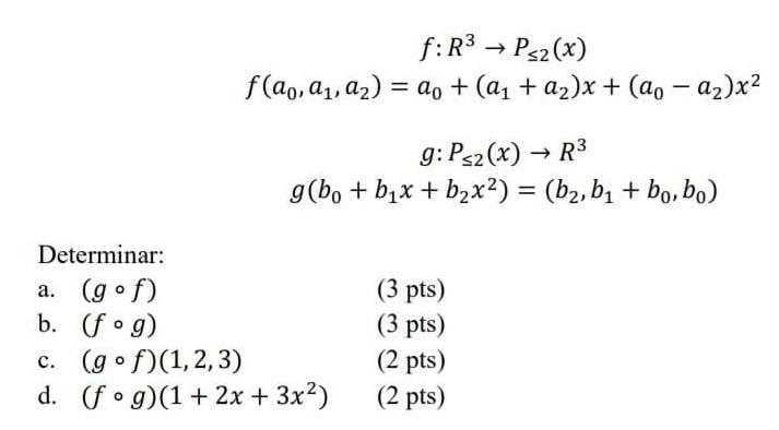 Solved f:R3 → Psz(x) f(ao, aq, az) = 2o + (a1 + a2)x + (ao – | Chegg.com