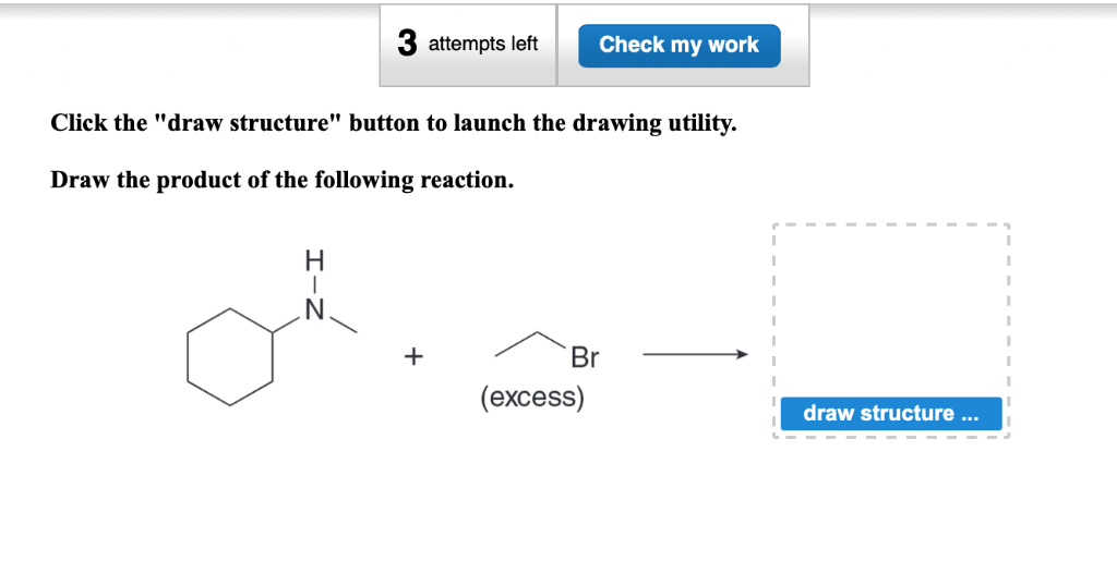 Solved 3 attempts left Check my work Click the "draw | Chegg.com