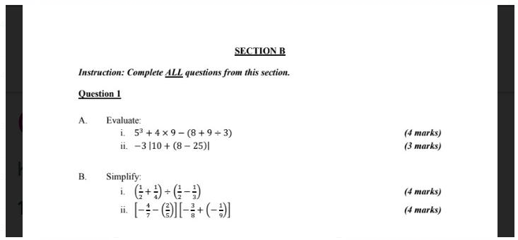 Solved SECTION B Instruction: Complete ALL questions from | Chegg.com