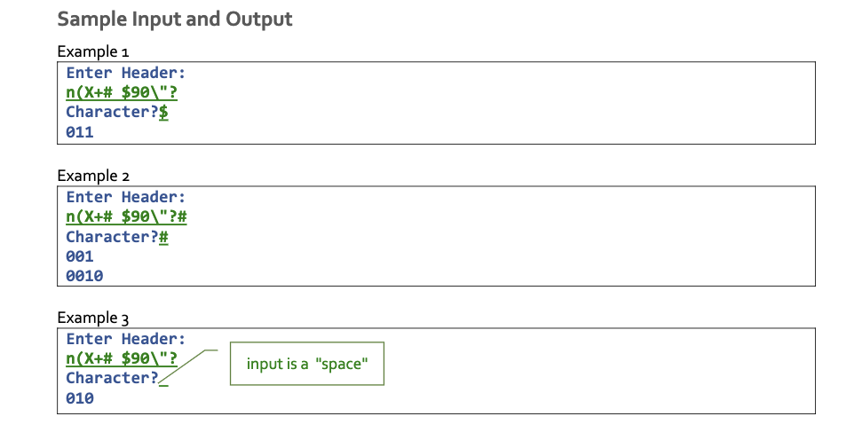 Solved Write a program that reads a line of printable | Chegg.com