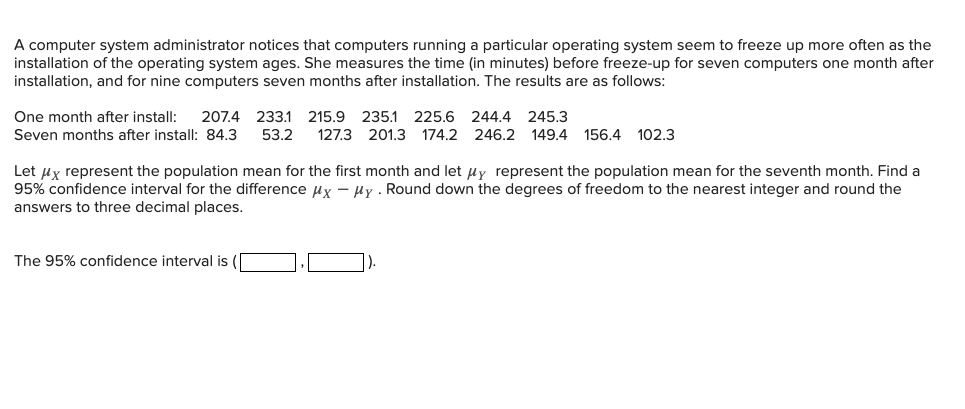 Solved A computer system administrator notices that | Chegg.com