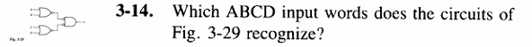 Solved 4. Which ABCD input words does the circuits of Fig. | Chegg.com