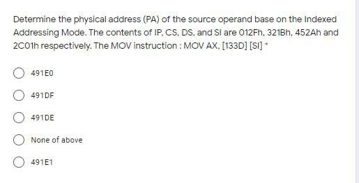 Solved Determine the physical address (PA) of the source | Chegg.com