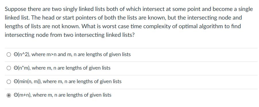 Solved Suppose There Are Two Singly Linked Lists Both Of 2531