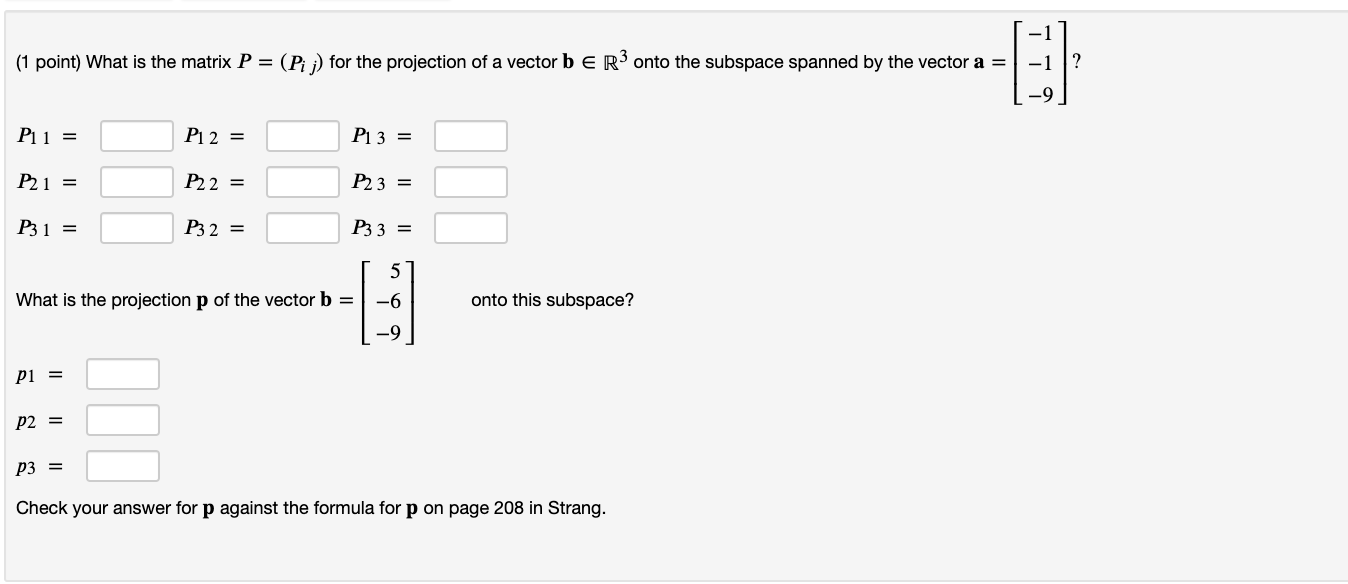 Solved (1 point) What is the matrix P = (Pij) for the | Chegg.com
