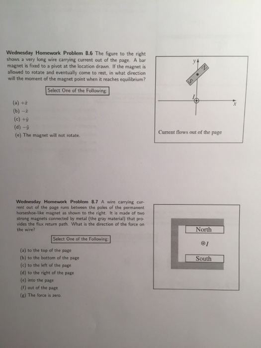 Solved Wednesday Homework Problem 8.6 The figure to the | Chegg.com