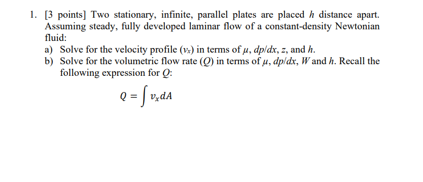 1. [3 points] Two stationary, infinite, parallel | Chegg.com