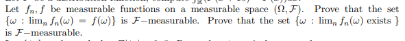 Solved Let fn,f be measurable functions on a measurable | Chegg.com