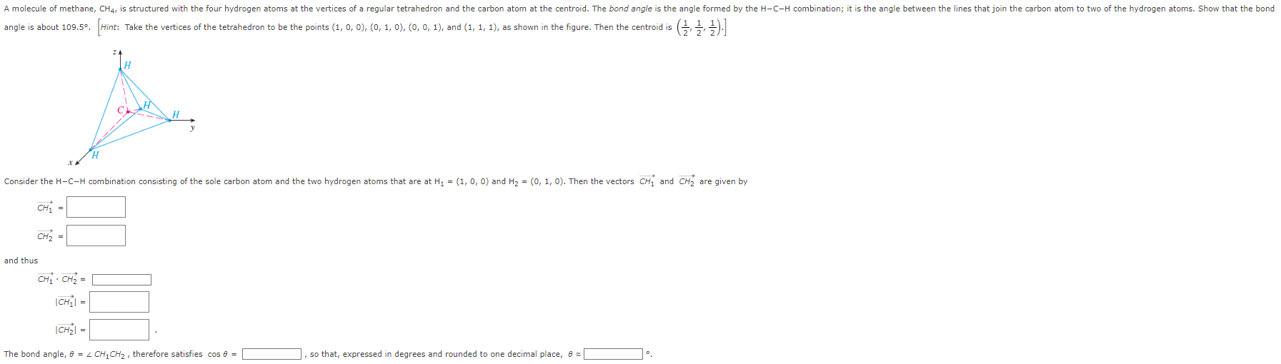 Solved CH1= CH2= CH1⋅CH2= ∣∣CH1∣∣= ∣∣CH2∣∣= ond angle, | Chegg.com