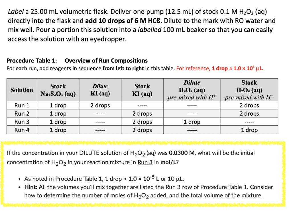 Solved If the concentration in your DILUTE solution of | Chegg.com