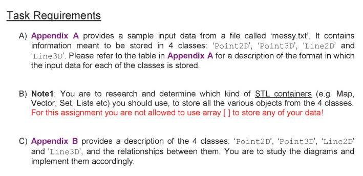 Solved A) Appendix A provides a sample input data from a | Chegg.com