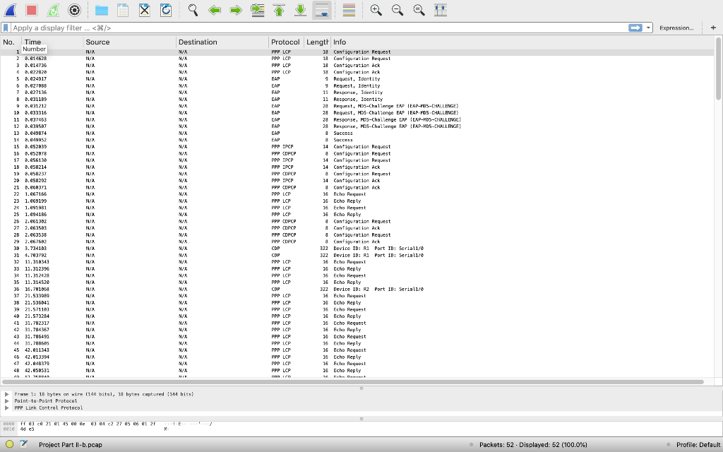 A) Review the third capture file (Project Part II-b) | Chegg.com