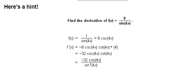 Solved 2 Find the derivative of f(x) = sin(x) Here's a | Chegg.com