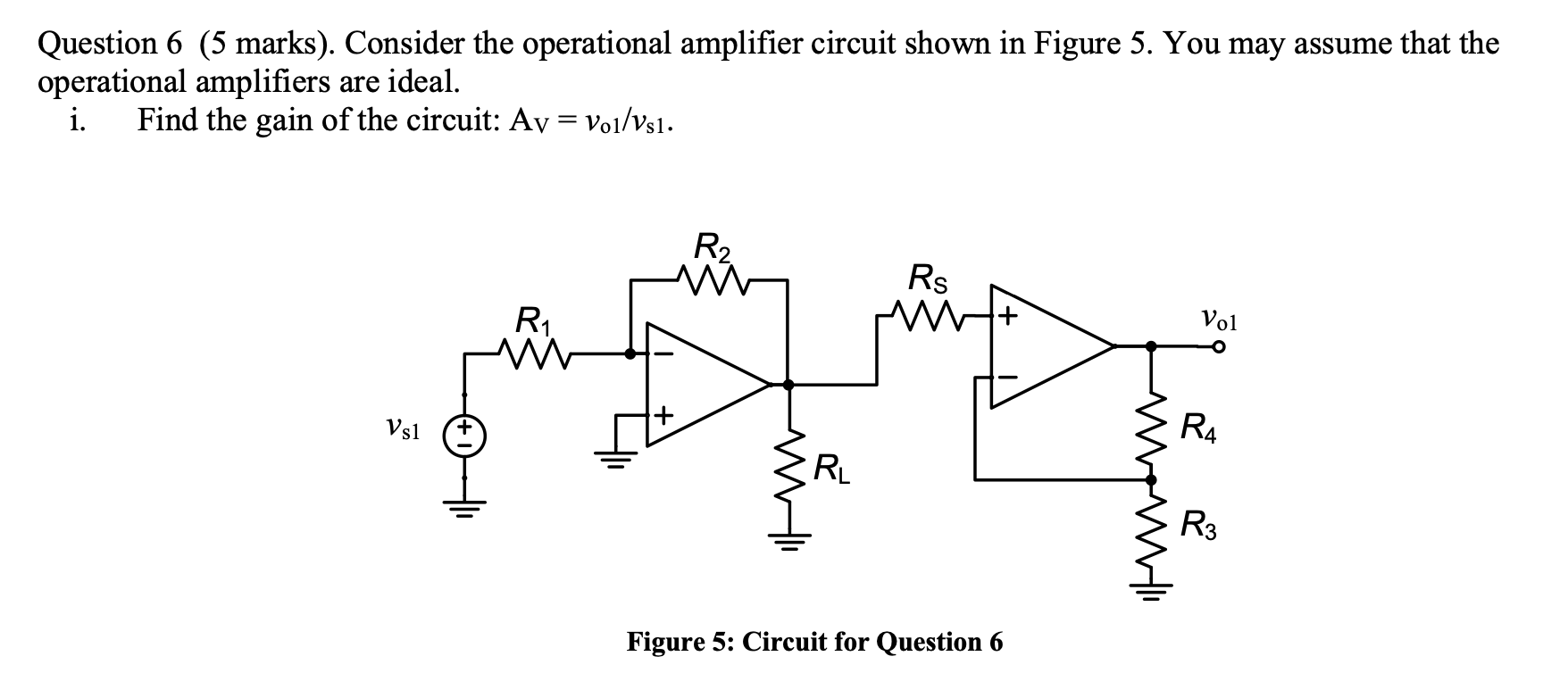 Solved Question 6 (5 marks). Consider the operational | Chegg.com Solved Question 6 (5 marks). Consider the operational | Chegg.com