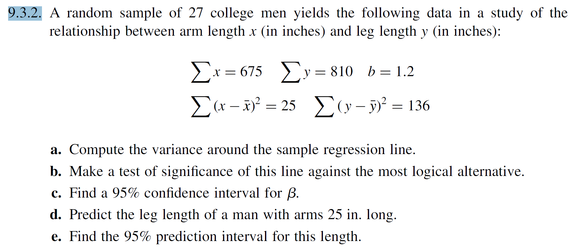 2. A random sample of 27 college men yields the | Chegg.com