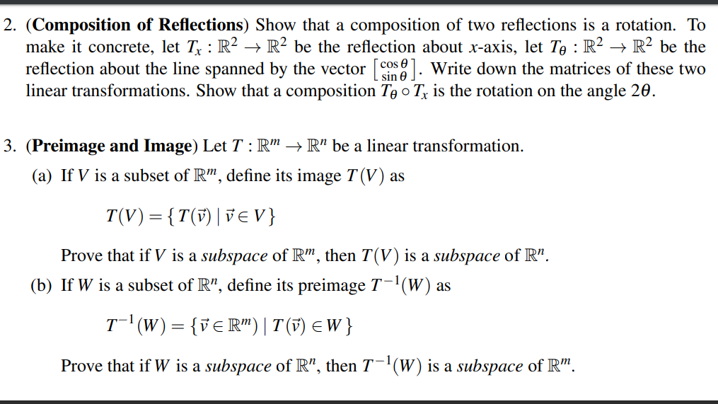 Solved 2. (Composition of Reflections) Show that a | Chegg.com