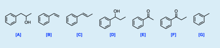 Solved The organic compound C of formula C9H10O, has the | Chegg.com